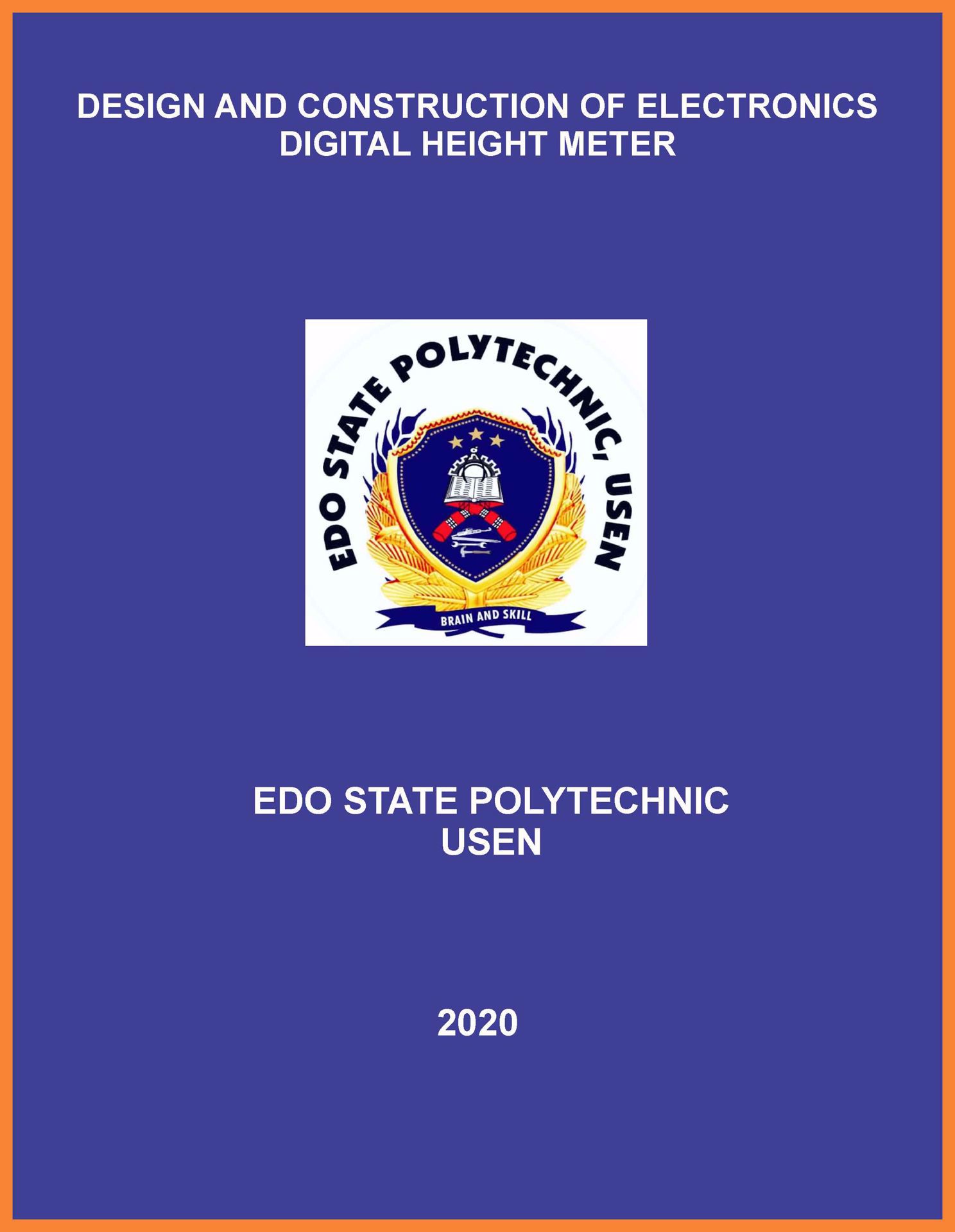 DESIGN AND CONSTRUCTION OF ELECTRONICS DIGITAL HEIGHT METER-Best ...